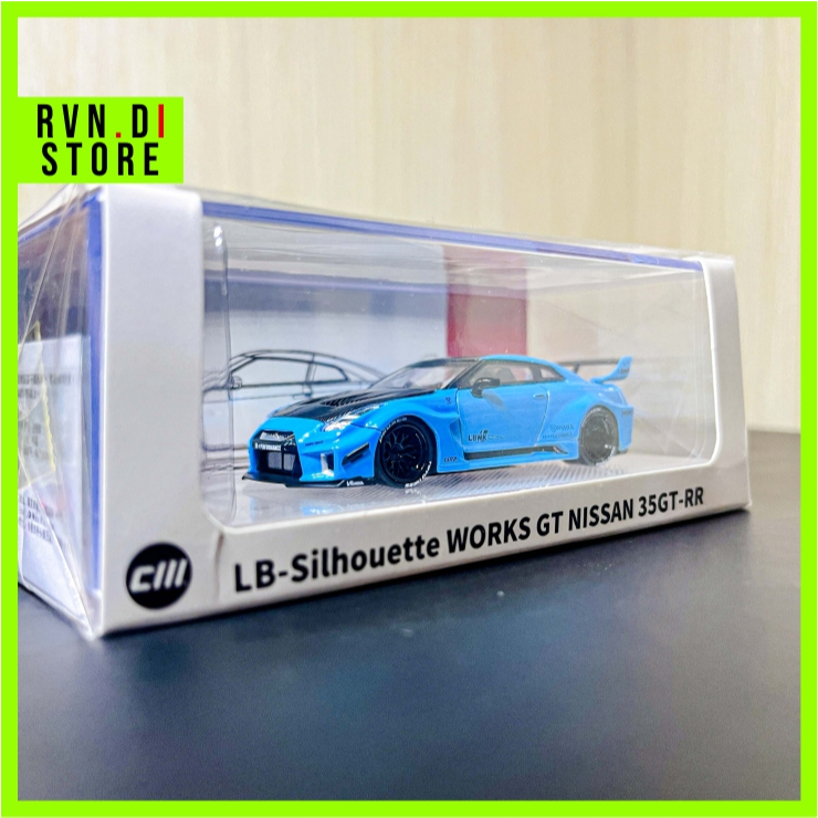 Jual Nissan GTR R35 LB Silhouette 35GT-RR Liberty Walk LBWK Blue CM ...