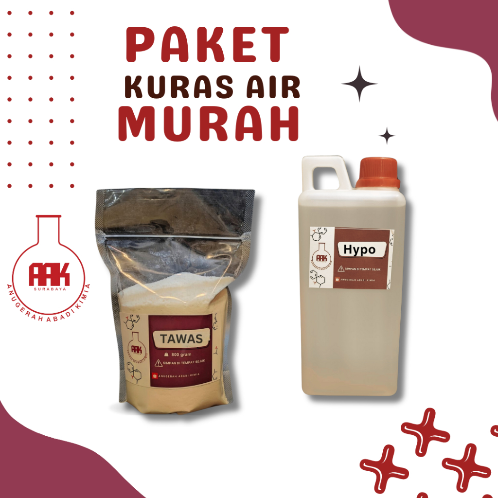Jual Paket Kuras Air/ Hypochloride/ Chlorine Cair/ Klorin Cair/ Tawas ...