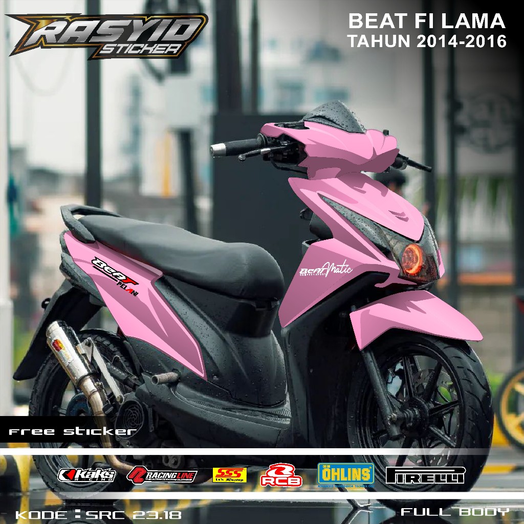 Jual COD Sticker Decal Full Body Motor Honda Beat FI Old Lama 2013 2014 2015 Sticker Full Body ...