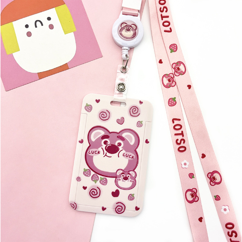 Jual [ Lotso Bear ] ID Name Card Holder/Keychain/Kartu Identitas/Badge ...