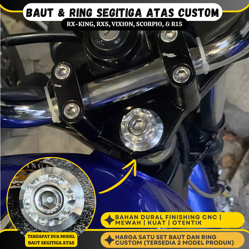 Jual Baud Baut Dan Ring Komstir Segitiga Atas CUSTOM DURAL FINISHING ...
