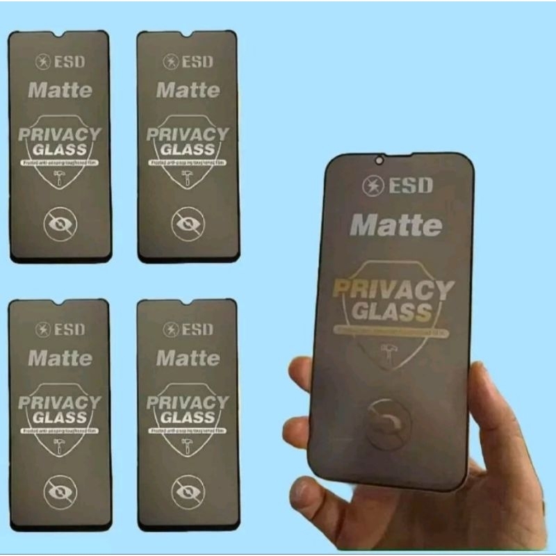 Jual Tempered Glass Esd Anti Spy Matte Dove All Tipe Samsung A50,A50s ...