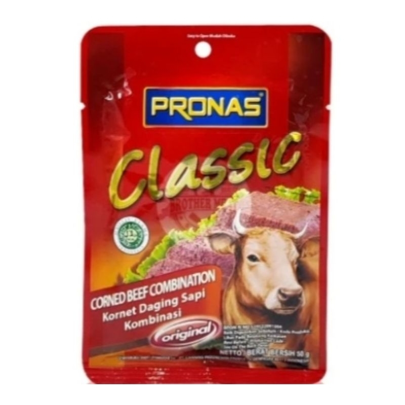 Jual Pronas Classic Kornet Beef Combination Original Sachet 50g Pronas ...