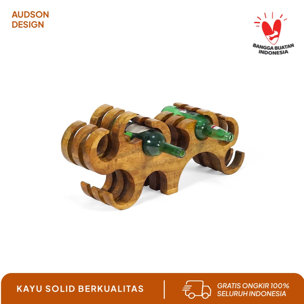 Jual Rak botol wine kayu rak botol Cafe Bar style industrial - Rack ...