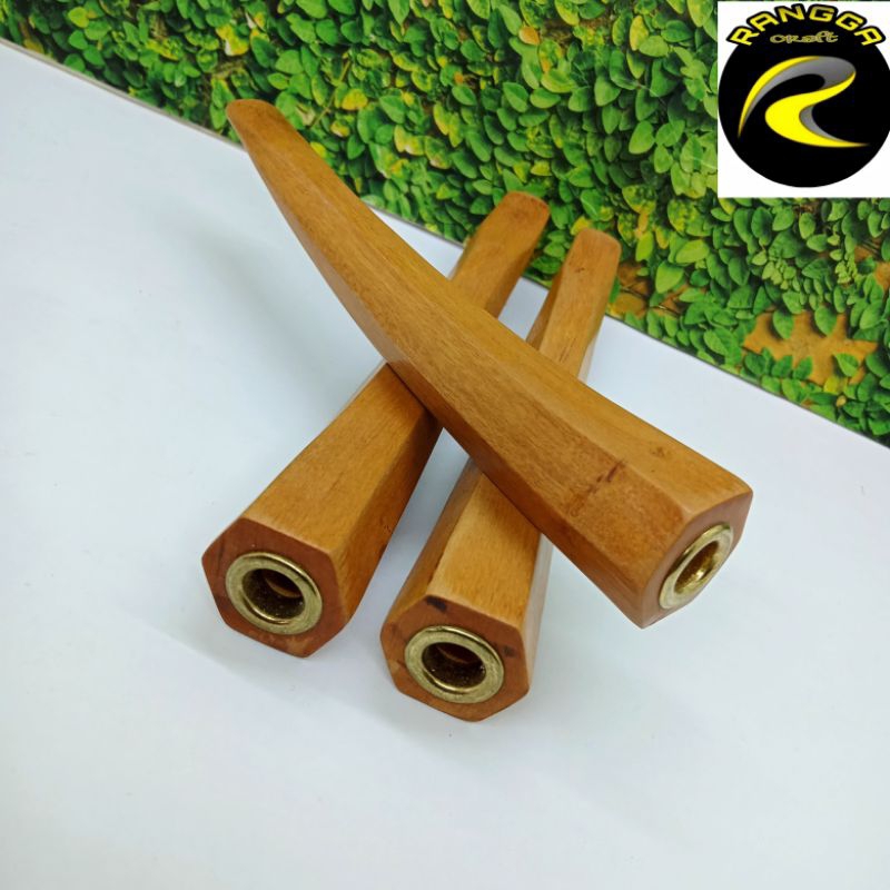 Jual once pipa padutan kayu kemuning emas model segi 6 D10 | Shopee ...