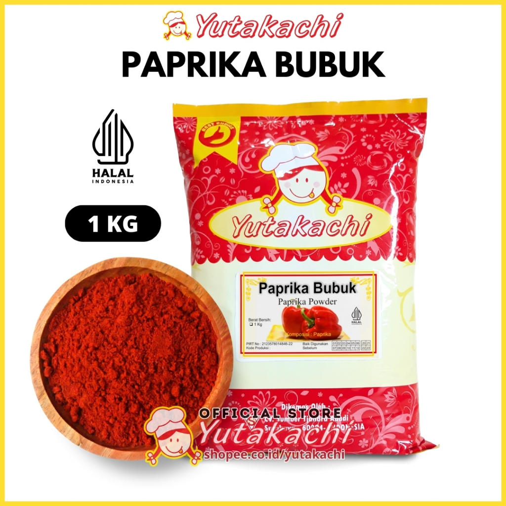 Jual Paprika Bubuk 1Kg Yutakachi / Paprika Merah Bubuk Premium / Bumbu ...