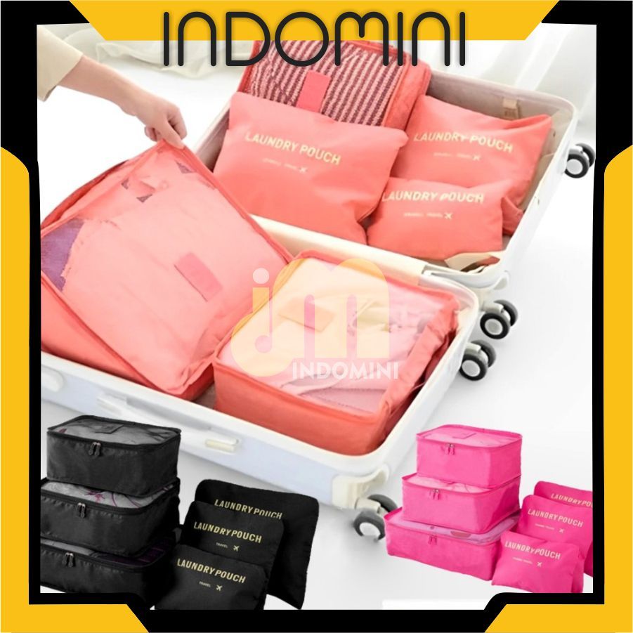 Jual INDOMINI 6IN1 Tas Kosmetik Traveling Organizer Koper Tas Oneup ...