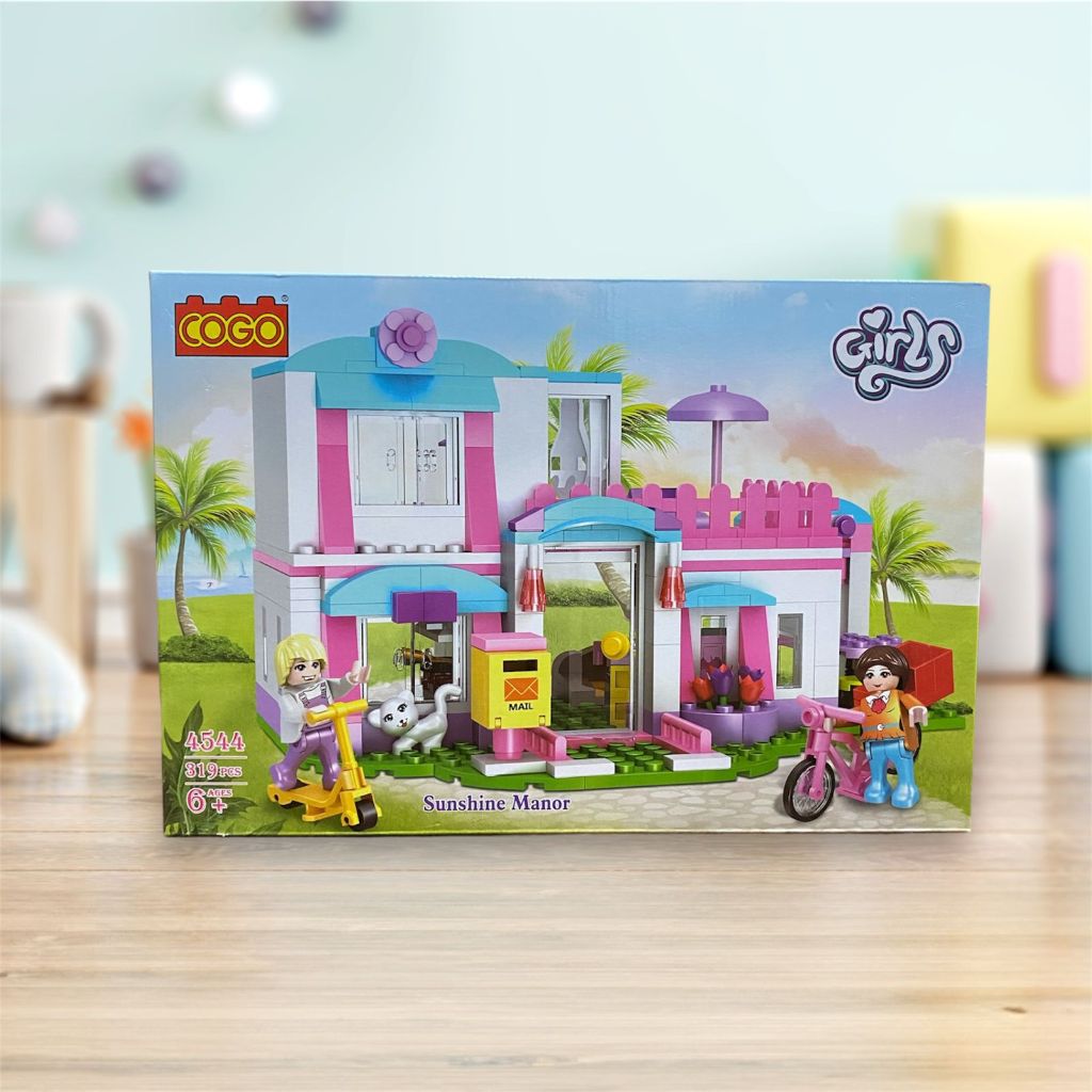 Jual COGO Girls Bricks Home 319 Pcs HWA1364474/Mainan Balok Rumah ...