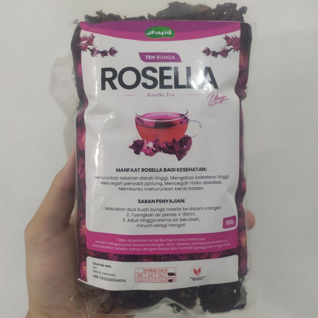 Jual Teh Bunga Rosella Ungu 100 gram | Bunga Rosella Ungu Kering ...