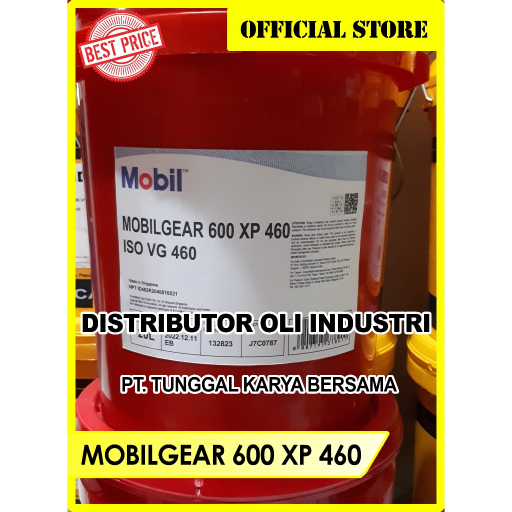 Jual MOBILGEAR 600 XP 460 ( OLI GEAR BOX ISO VG 460 ) | Shopee Indonesia