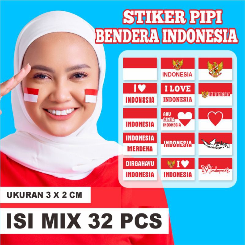 Jual STICKER PIPI HUT RI BENDERA MERAH PUTIH / KEMERDEKAAN 17an ...