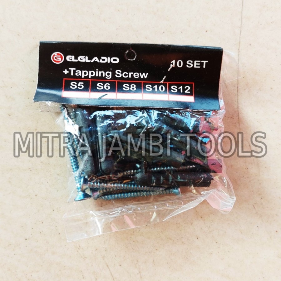 Jual SEKRUP BAUT BETON TEMBOK ELGLADIO S6 S8 S10 PREMIUM 1 SET | Shopee Indonesia
