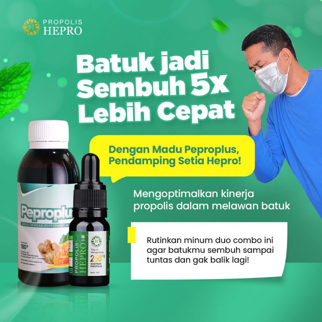 Jual Paket Sembuh TBC - 3 Botol Propolis Hepro Free Madu Peproplus ...