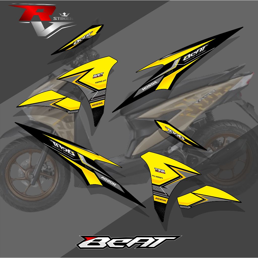 Jual STIKER STRIPING BEAT STREET 2024/STRIPING MOTOR BEAT 2024 TERBARU ...