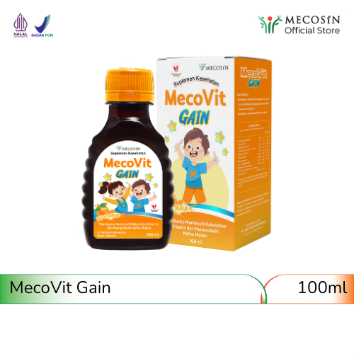 Jual MecoVit Gain Jeruk / Vitamin Membantu Meningkatkan Nafsu Makan ...