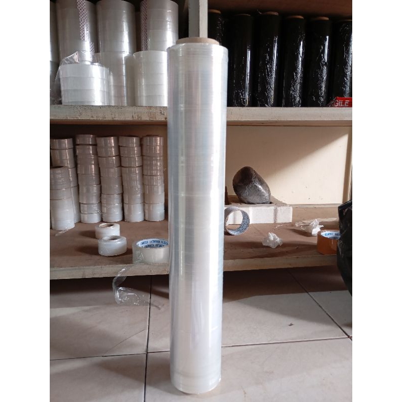 Jual Plastik wrapping 300m x 50cm x 12mic | stretch film 300m plastik ...