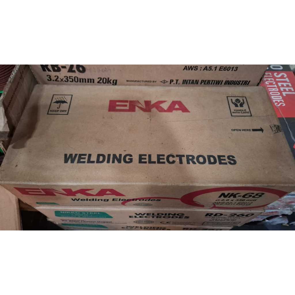 Jual Kawat Las NK68 ENKA NK-68 E6013 2.6x350mm 5kg Nikko steel | Shopee Indonesia
