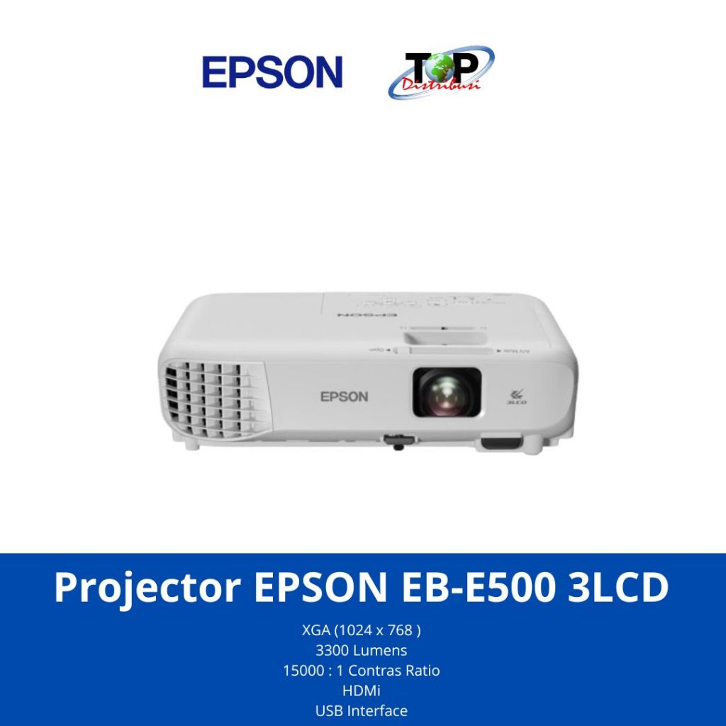 Jual Projector Epson EB-E500 XGA 3LCD 3300Lumens HDMI | Shopee Indonesia