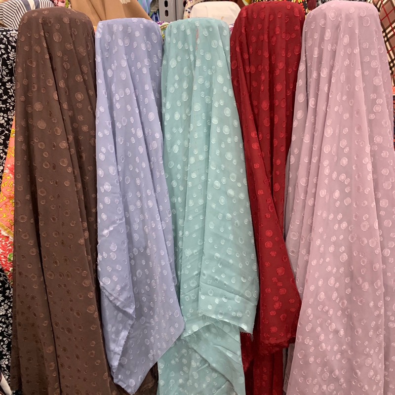 Jual kain sifon uragiri - kain sifon motif timbul - kain sifon emboss ...