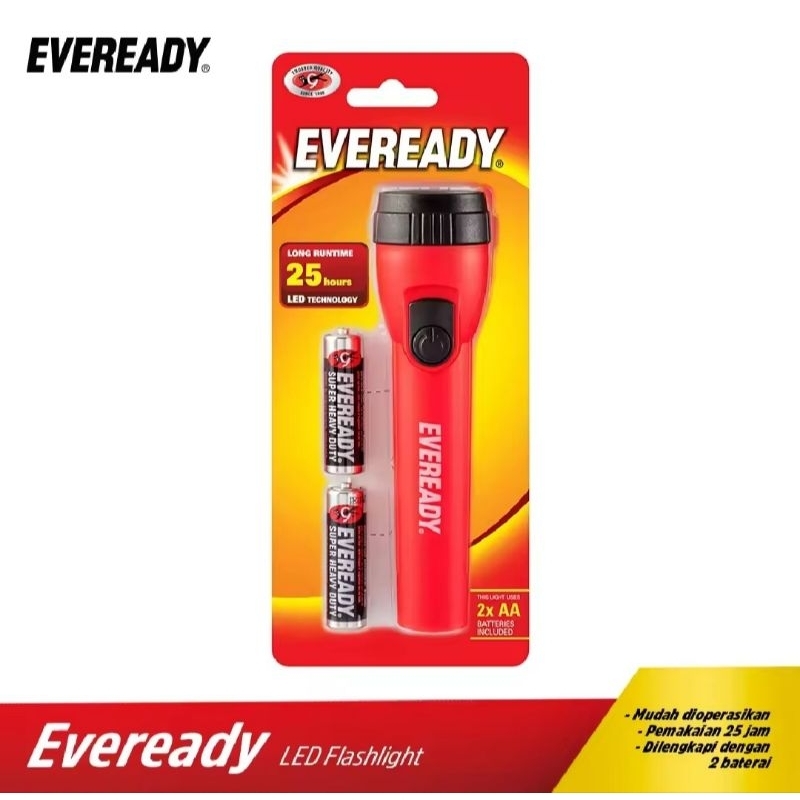 Jual Senter LED Eveready Kecil Ukuran 2 x bat AA | Shopee Indonesia