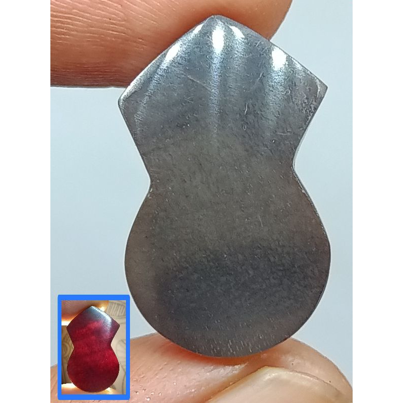 Jual Batu Posil Galih Kelor Hitam Kristal , Ful Tembus Merah , Model ...