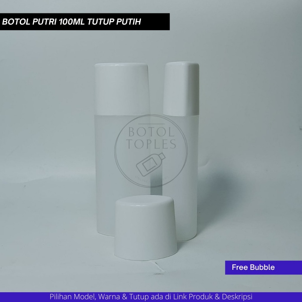 Jual Botol Putri 100ml Tutup Putih Wadah Isi Ulang | Shopee Indonesia