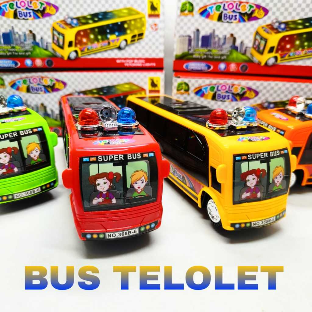 Jual 8T 368B-6 Mainan Anak Bus Telolet Mainan Dancing Bus Mainan Bus ...