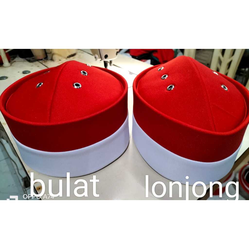 Jual Peci Merah Putih Kopiah Merah Putih Peci Songkok Kopiah Dewasa ...