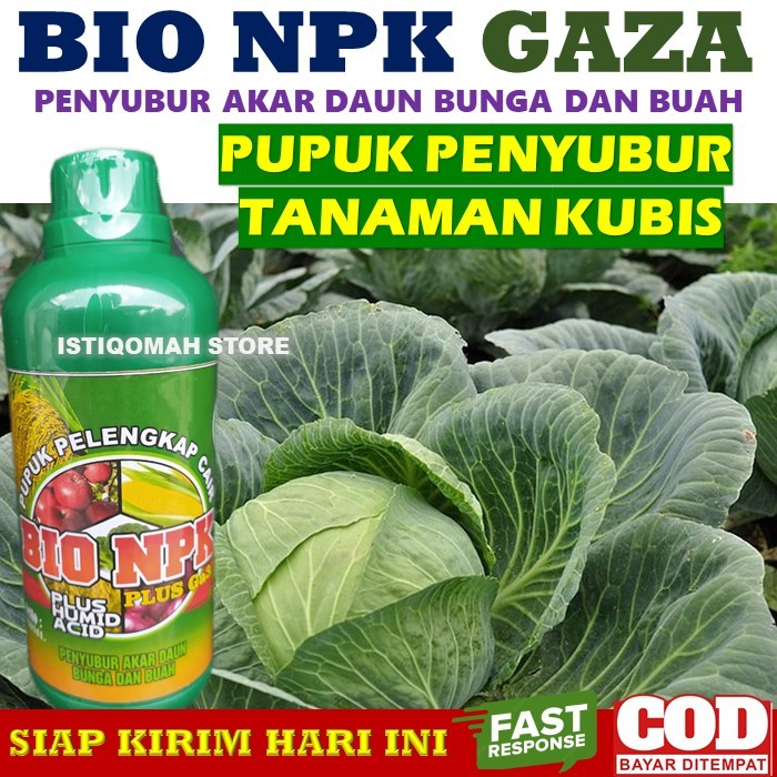 Jual 100% AMPUH Pupuk Penyubur Akar Daun Bunga Buah Tanaman Kol Kubis Paling Mujarab BIO NPK ...