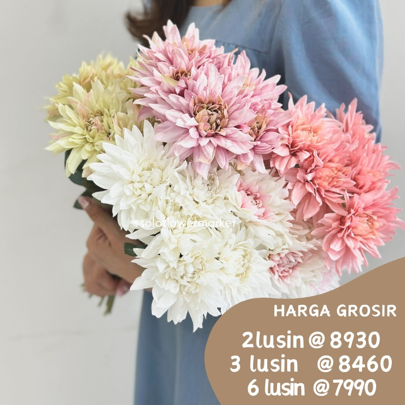 Jual SINGLE CRYSANT ANEMONE ARTIFICIAL FLOWER GERBERA DAHLIA DEKORASI ...