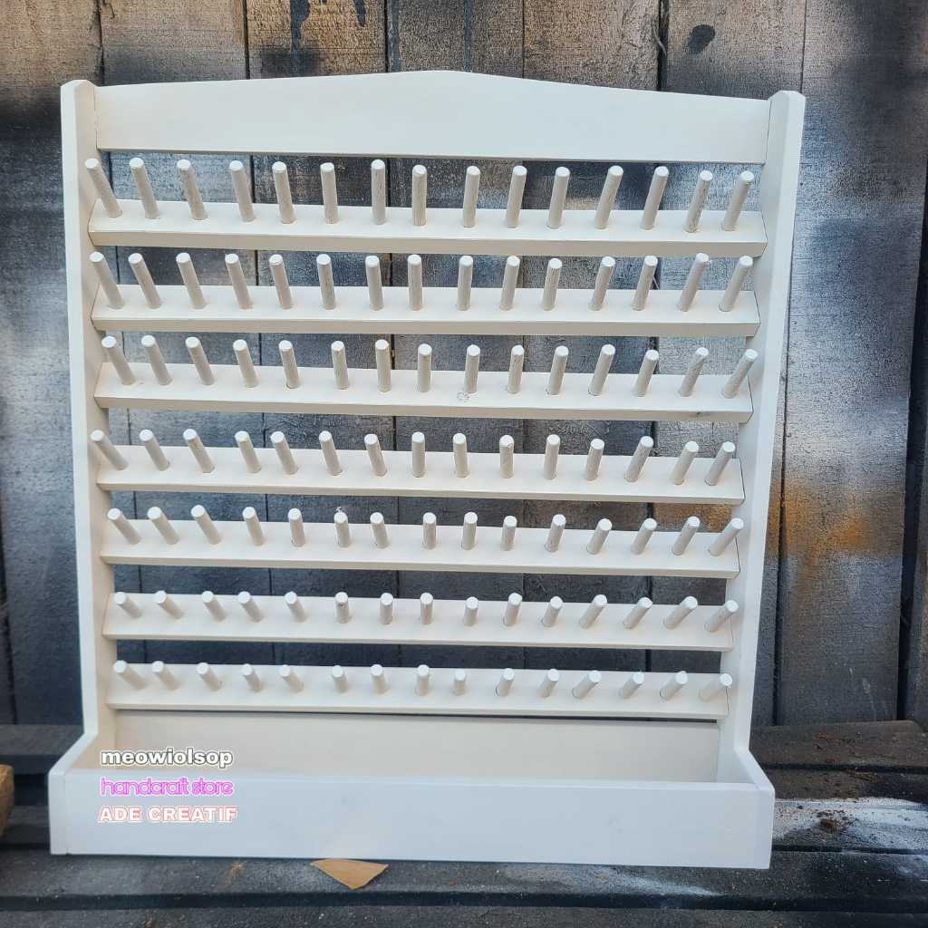 Jual rak benang putih 105 stik rak serbaguna kuat dan awet | Shopee ...
