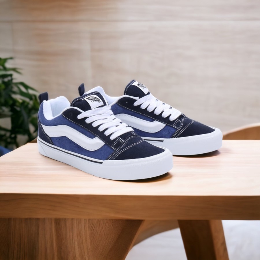 Jual Sepatu Vans KNU Skool Navy White Original 100% - Biru | Shopee ...