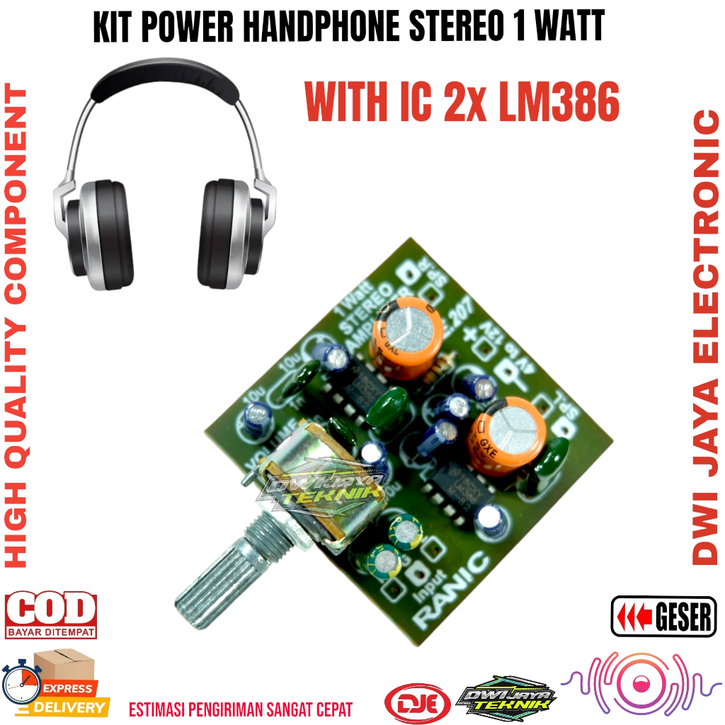 Jual Kit Power Handphone Stereo With IC LM386 | Shopee Indonesia