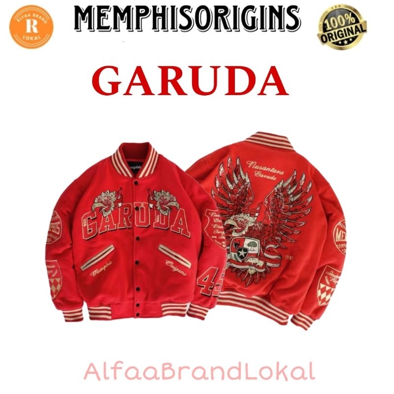 Jual [100% ORIGINAL] Varsity Jacket Memphisorigins Garuda | Shopee ...