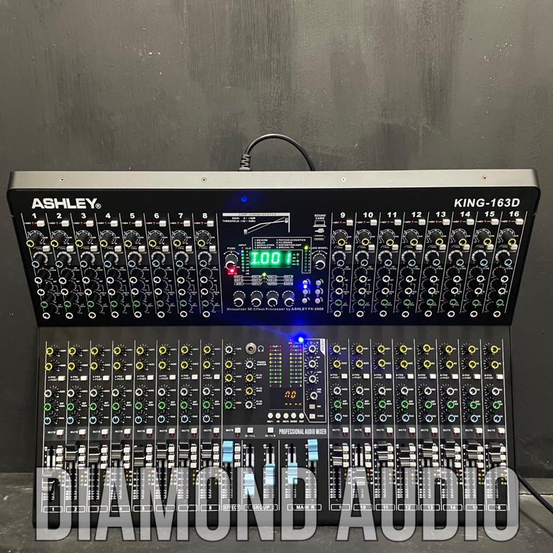 Jual mixer ashley king 163d original 16 channel king 163 d | Shopee ...