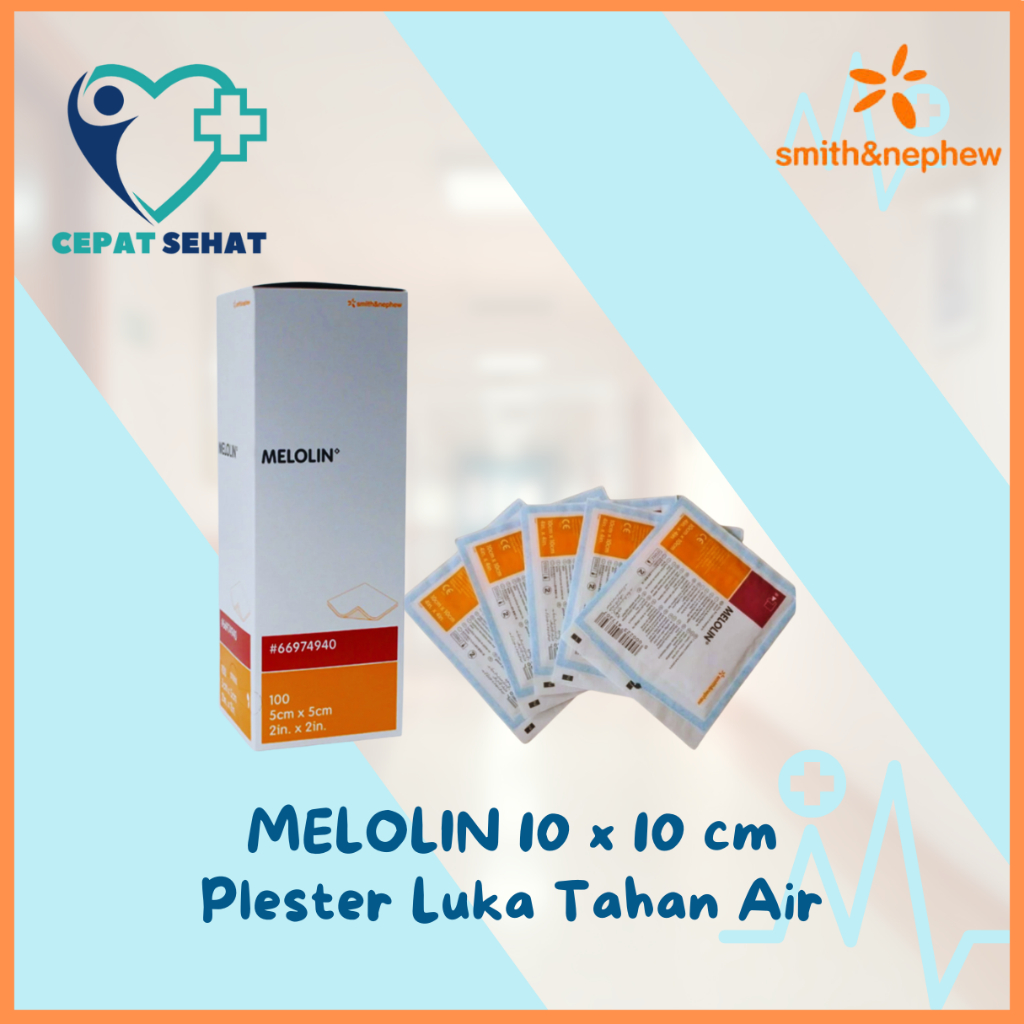 Jual MELOLIN 10 x 10 cm - Plester Luka Tahan Air per 1lembar/pcs ...