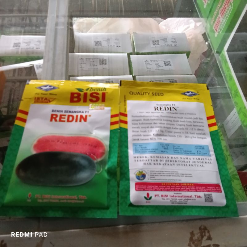 Jual Benih Semangka Redin F1 isi 20 Gram Kadaluarsa 2025 Cap Bisi Kapal ...