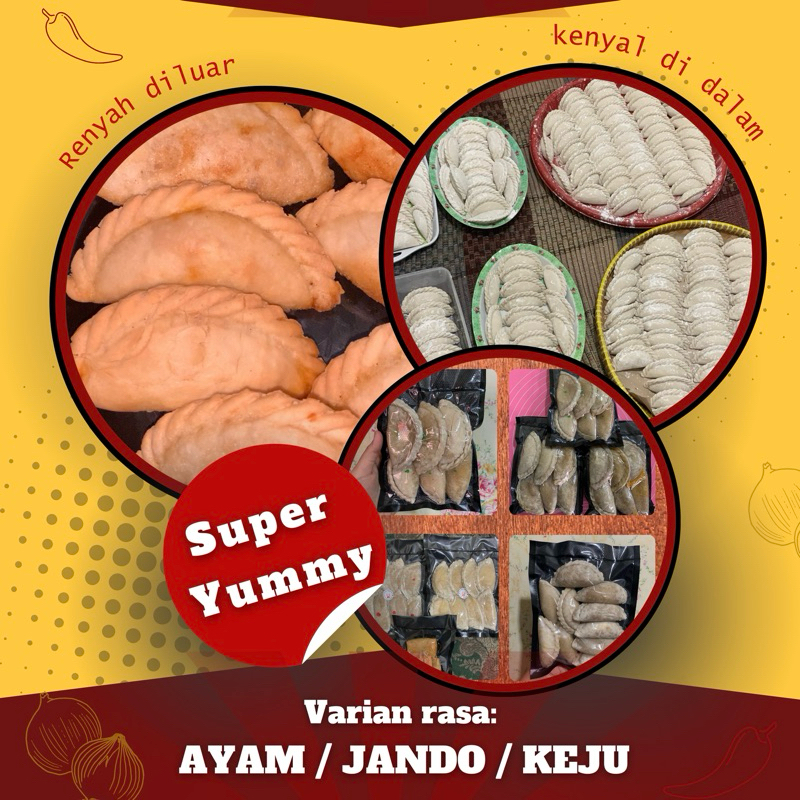 Jual Cireng Isi Frozen Food Ayam Suwir Jando Pedas Keju Yummy by Mania ...