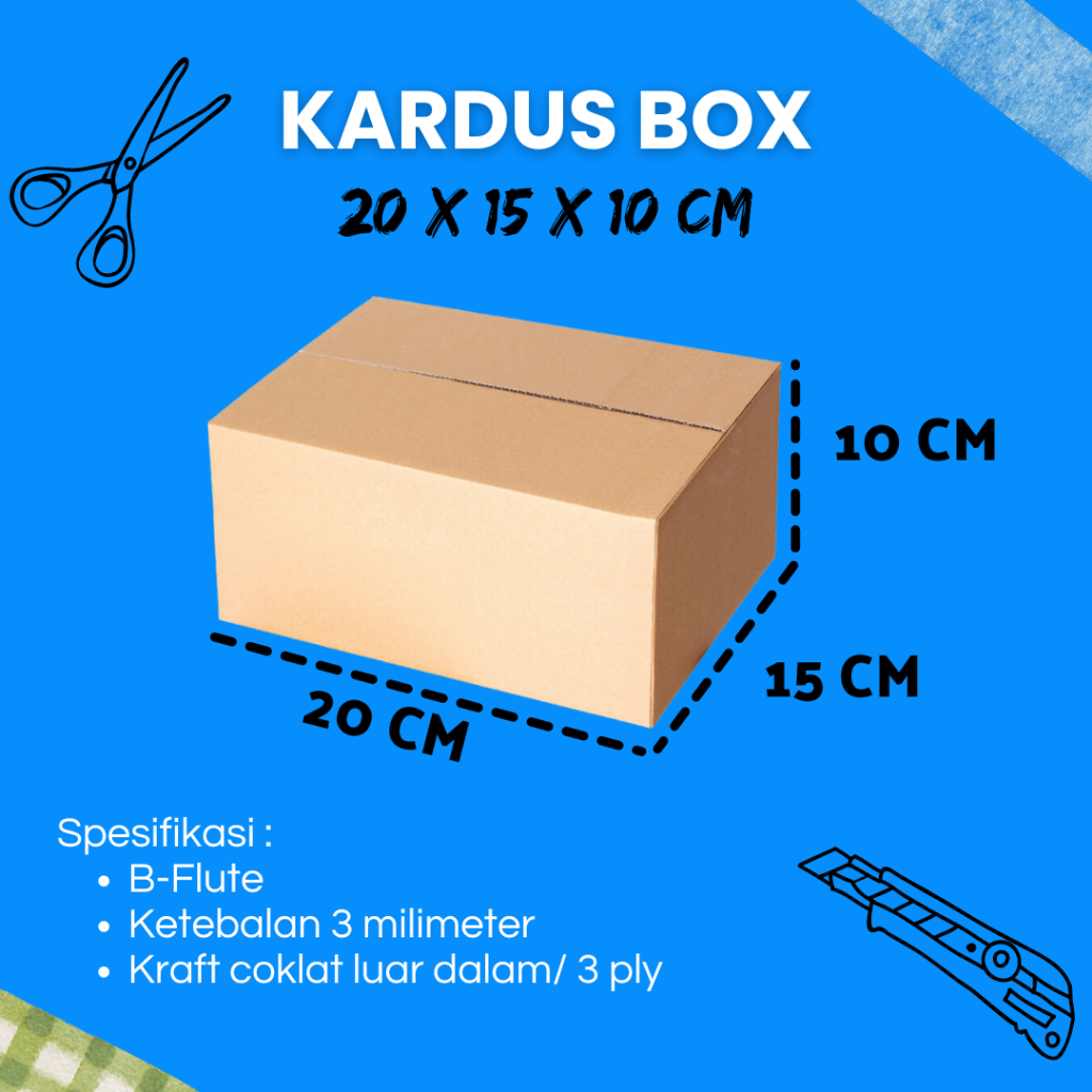 Jual KARDUS KARTON KOTAK PACKING PAKING UK 20x15x10 / KOTAK KARTON ...