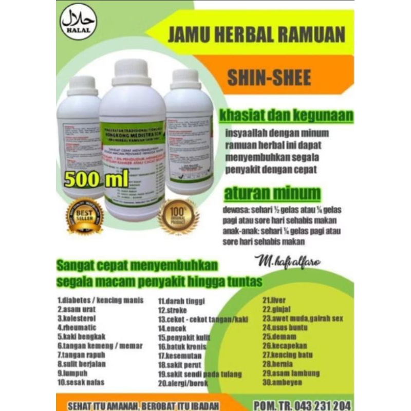 Jual JAMU TRADISIONAL ASLI RAMUAN HONGKONG SHIN SHEE ISI 500ML | Shopee ...