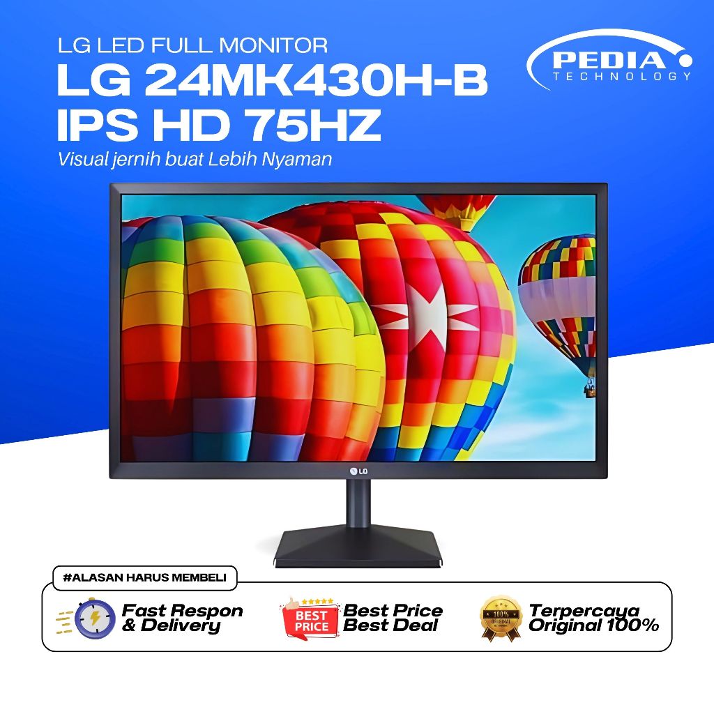 Jual LG 24MK430H-B IPS LED Full Monitor Full HD 75Hz | Shopee Indonesia