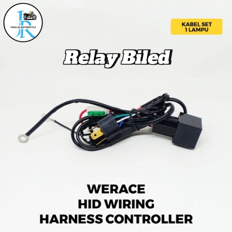 Jual KABEL RELAY SEKRING H4 SET HARNES BALLAST HID PREMIUM WIRING ...