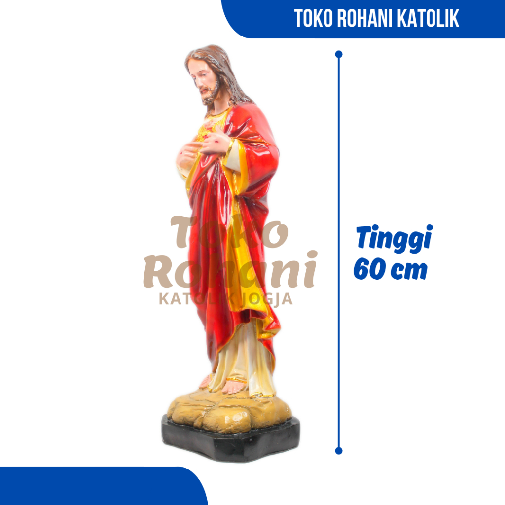 Jual PATUNG YESUS 60 CM / PATUNG TUHAN YESUS HATI KUDUS / PATUNG YESUS BESAR | Shopee Indonesia