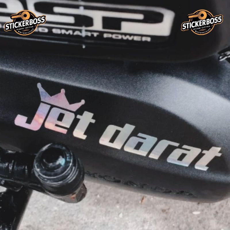 Jual Sticker Motor King JET DARAT Hologram Keren - Sticker Cutting ...