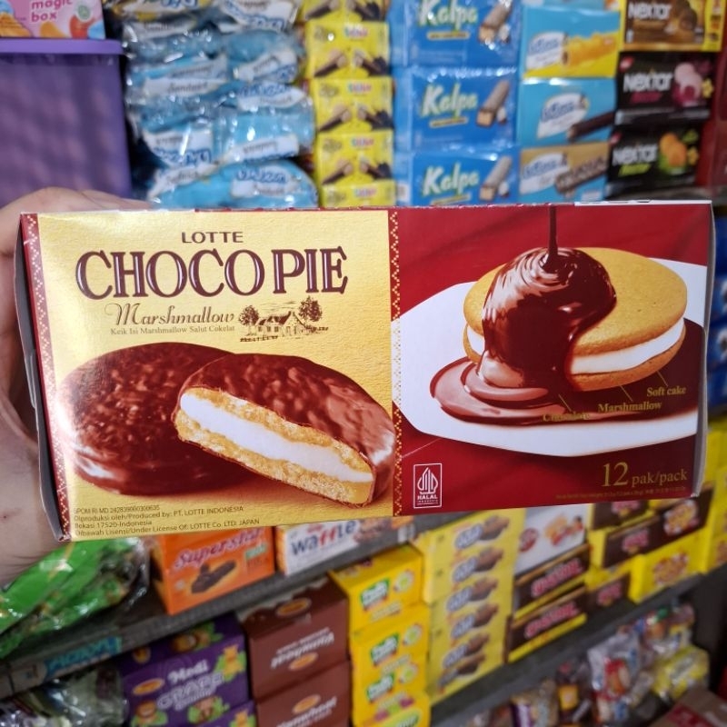 Jual Lotte Choco Pie Marsmallow Chocolate | Shopee Indonesia