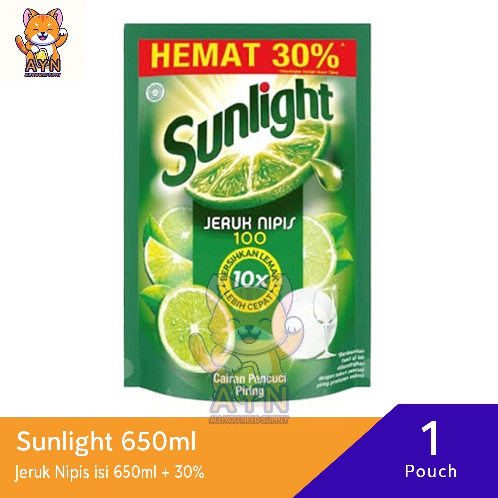Jual Sunlight 650ml (Jeruk Nipis / Anti Bau / Habatusauda) | Shopee ...