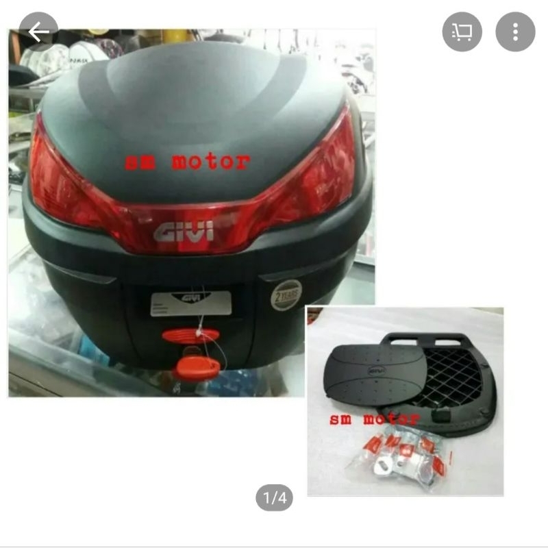 Jual box givi b27 box belakang motor ukuran 27 liter cocok untuk semua ...
