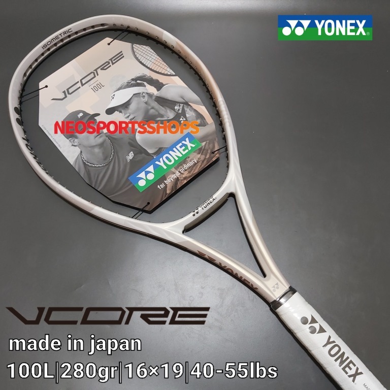 Jual Raket Tenis Yonex Vcore 100L 100 L Sand Beige 280 gram 2024 Original Japan | Shopee Indonesia