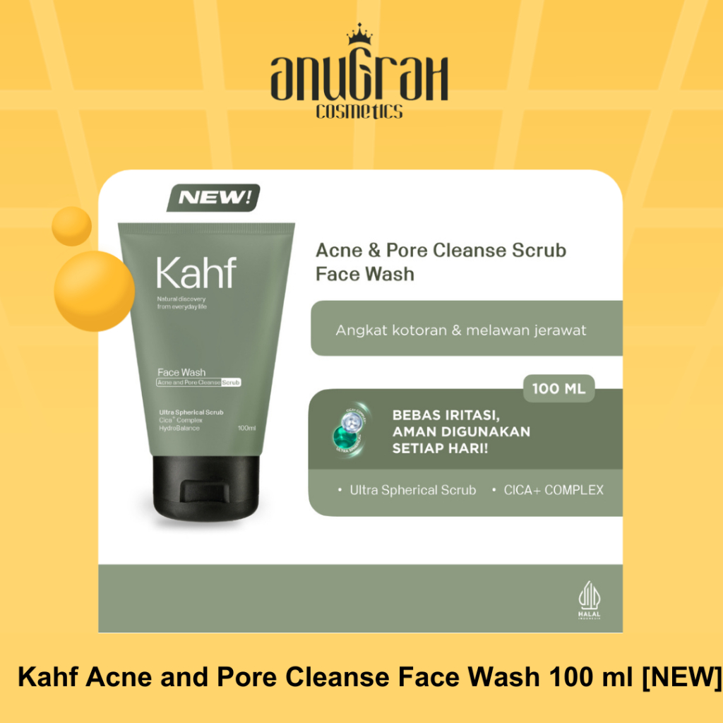 Jual Kahf Acne and Pore Cleanse Face Wash 100 ml [NEW] | Shopee Indonesia