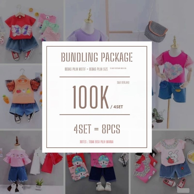 Jual 𝐏𝐚𝐤𝐞𝐭 𝐁𝐔𝐍𝐃𝐋𝐈𝐍𝐆 𝟏𝟎𝟎𝐤 𝐝𝐚𝐩𝐚𝐭 𝟒𝐩𝐜𝐬 𝐬𝐞𝐭 𝐚𝐧𝐚𝐤 𝐦𝐢𝐱 𝐯𝐚𝐫𝐢𝐚𝐧 ( 𝐦𝐢𝐱 𝐦𝐨𝐭𝐢𝐟 ...